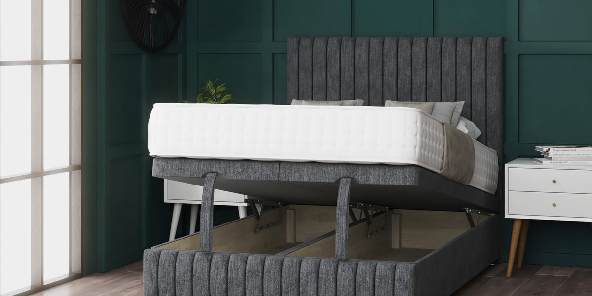 Apollo Ottoman Storage Divan Bed With Headboard And Footboard — Beds ...