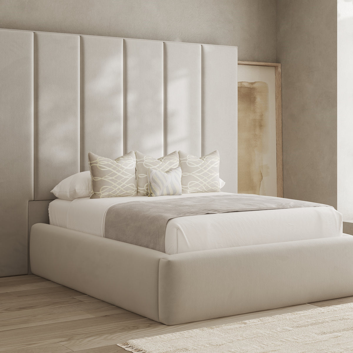 Yami Wall Panel Bed Frame – Beds Online Store