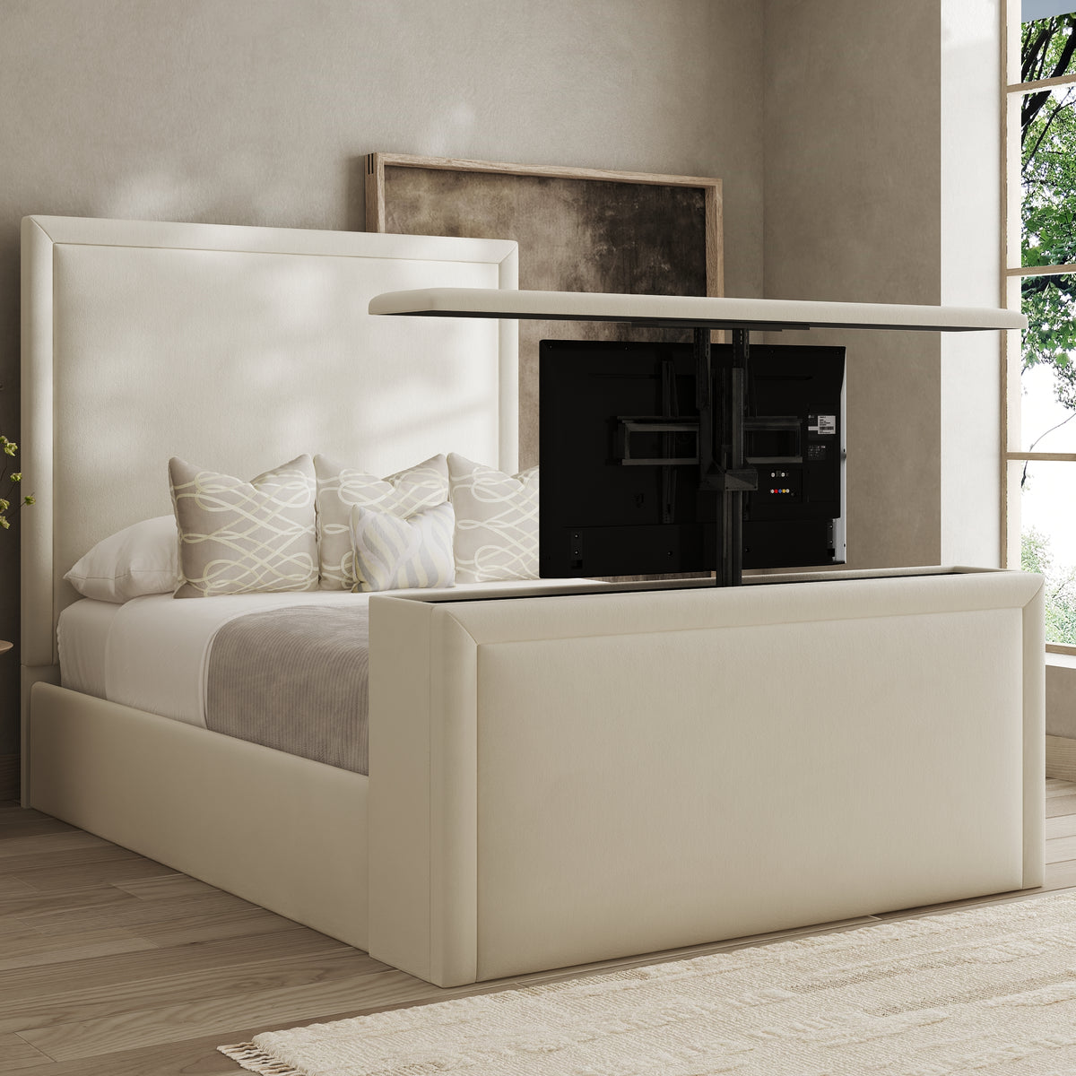 Seraphina Blush TV Bed – Beds Online Store